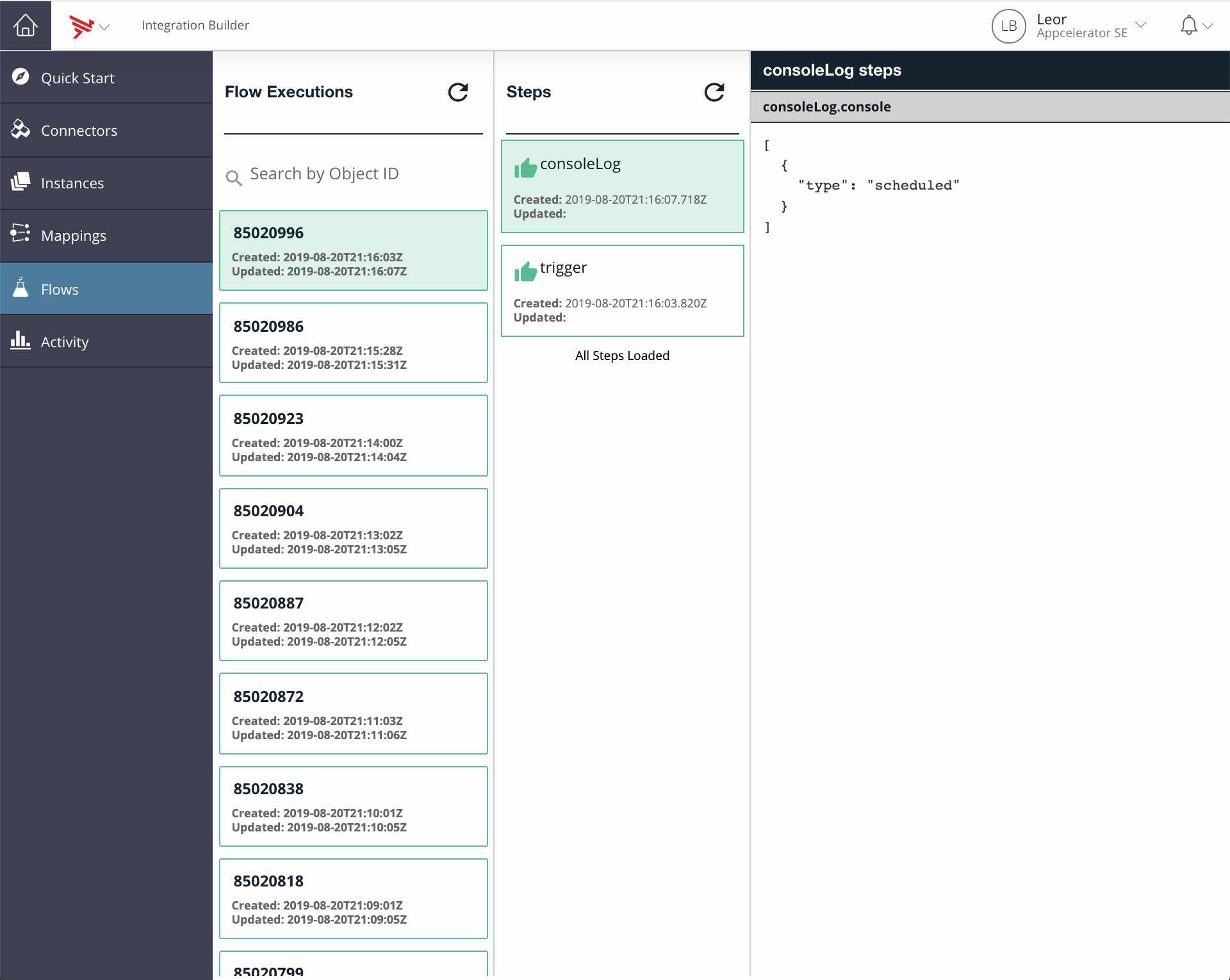 Axway Integration Builder - Scheduled Triggered Flow Example Axway Integration Builder - Scheduled Triggered Flow Example