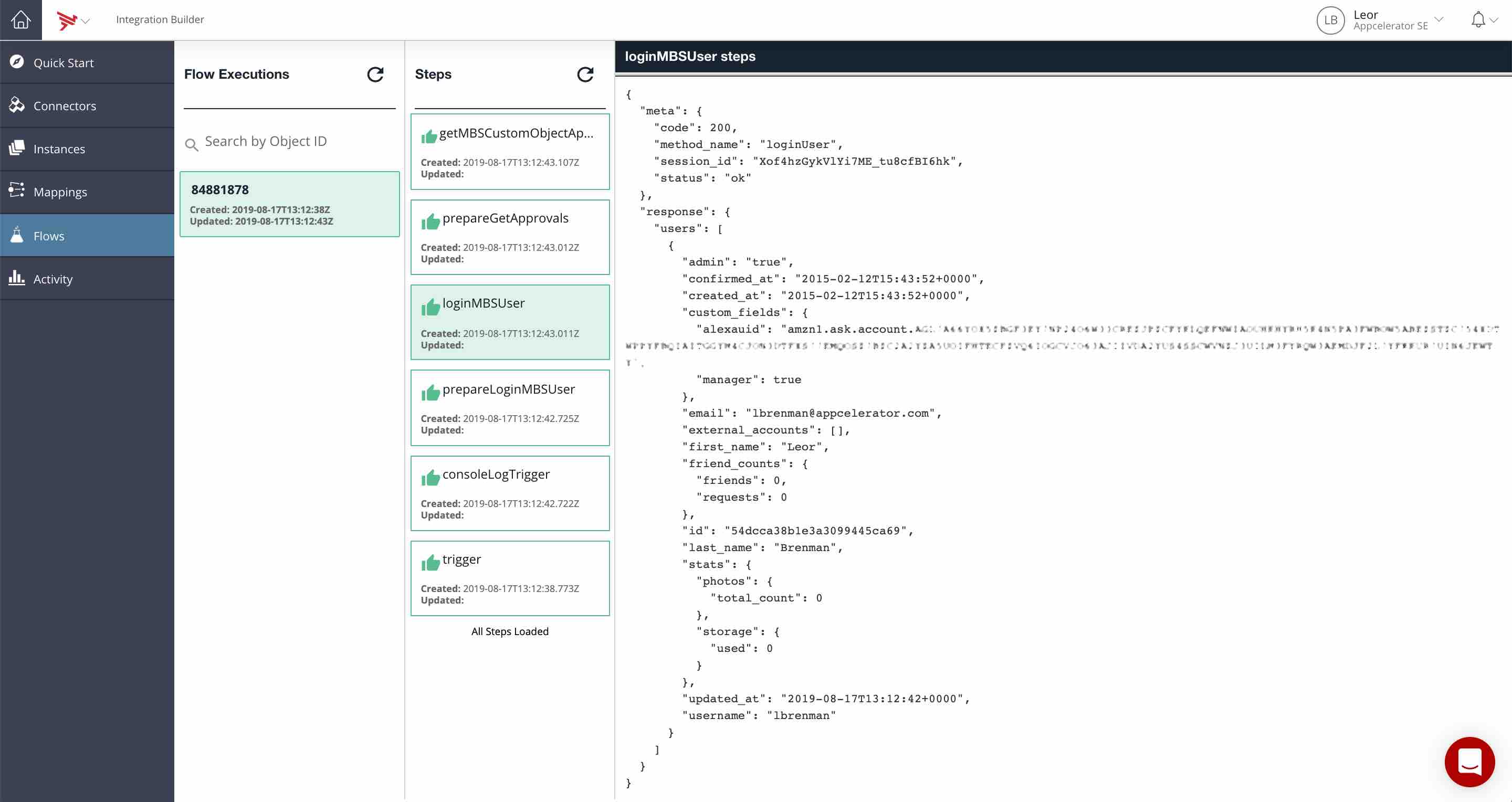 Axway Mobile Backend Service Accessing Mbs From Integration Builder